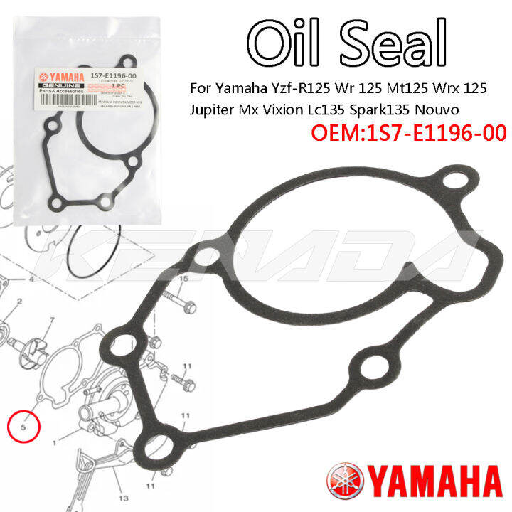 Sniper 150 jupiter mx vixion Gasket Cylinder Head Side (Water Pump ...