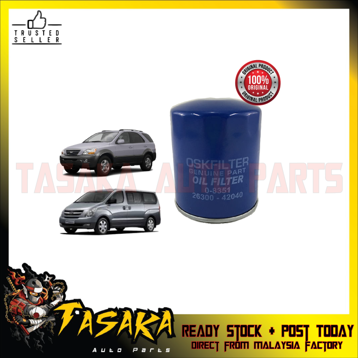 OSK OIL FILTER HYUNDAI STAREX SORENTO (O-8351)(26300-42040) | Lazada
