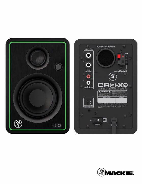 Mackie CR3-XBT ลำโพงมอมิเตอร์ 50 วัตต์ ลำโพงสตูดิโอ ต่อหูฟัง&บลูทูธได้ ใช้งานได้ทั้ง PC ...