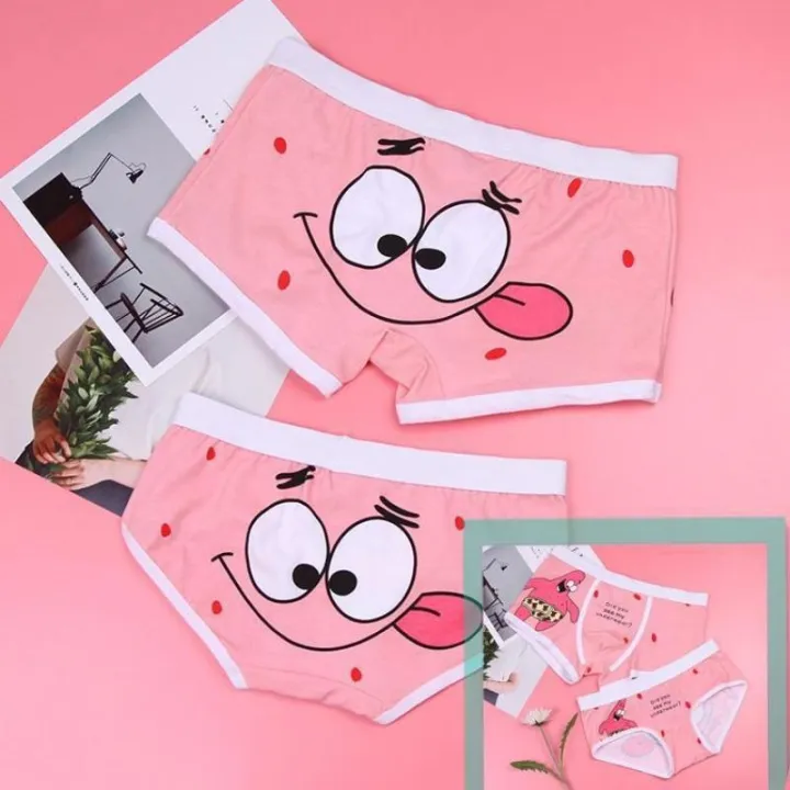 A Set Kawaii Plush Cartoon Couple Cute Panties Boxer Briefs Couple ...
