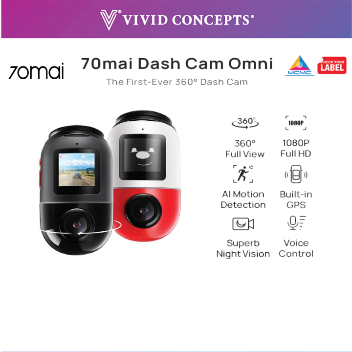 [NEW ARRIVAL] 70Mai Dash Cam Omni X200 | The First-Ever 360° Dash Cam ...
