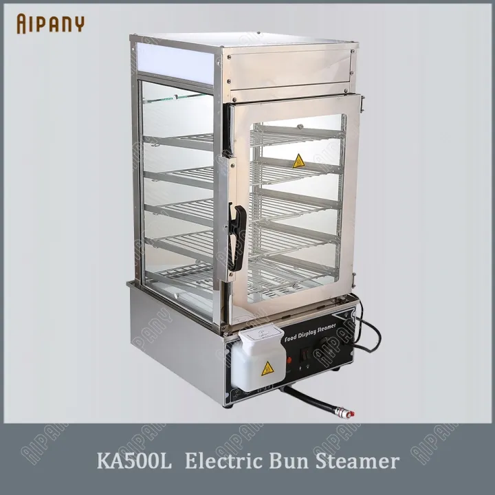 KA500L Chinese Bun Steamer 5 Layer Electric Food Steamer Machine 500L ...