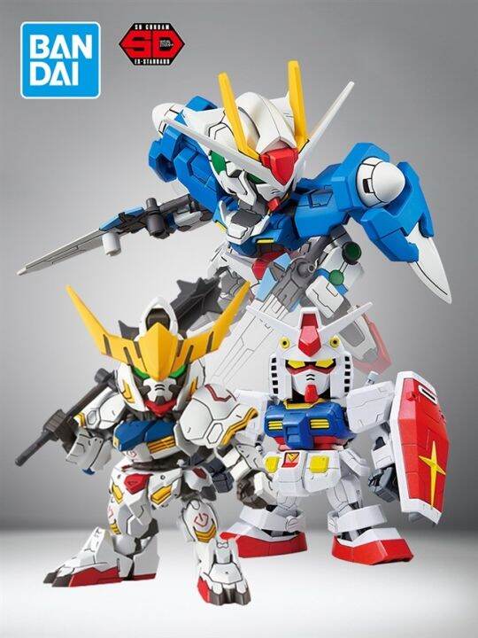 Q version of sdex sd ex gundam model red heresy fate 00 flying wing unicorn attack freedom and ...