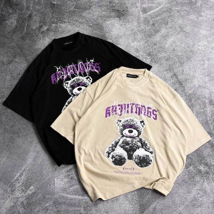 ASERA COLLECTION - ATASAN REMAJA KEKINIAN KAOS OVERSIZE POWER BEAR/BAJU ...