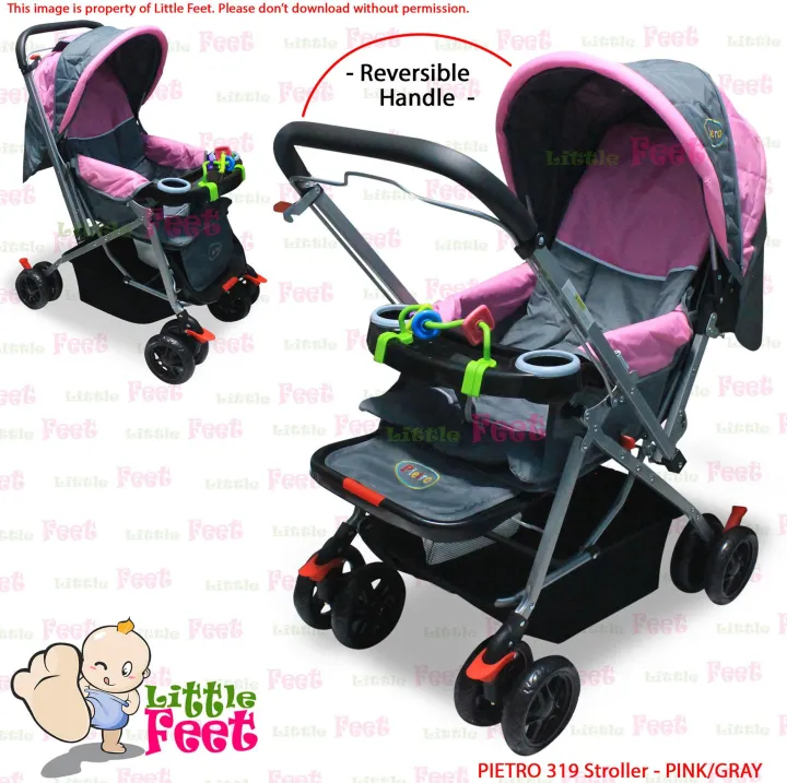 PIETRO 319 Stroller PINK/GRAY | Lazada PH