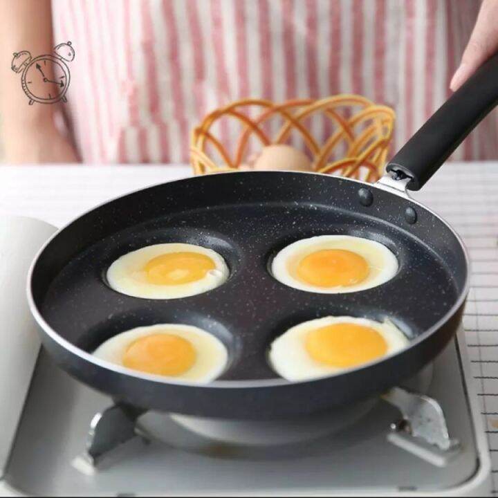 Panci Teflon Penggorengan Telur Pancake 4 Lubang Non Stick Egg Frying ...