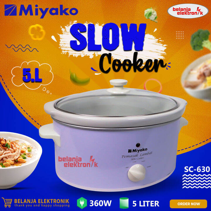 MIYAKO SLOW COOKER SC-630 PENANAK NASI | Lazada Indonesia