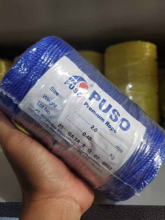 Tali Tambang 2MM x 200 Meter PUSO / Tali tampar 2 MM / Tali PE | Lazada ...