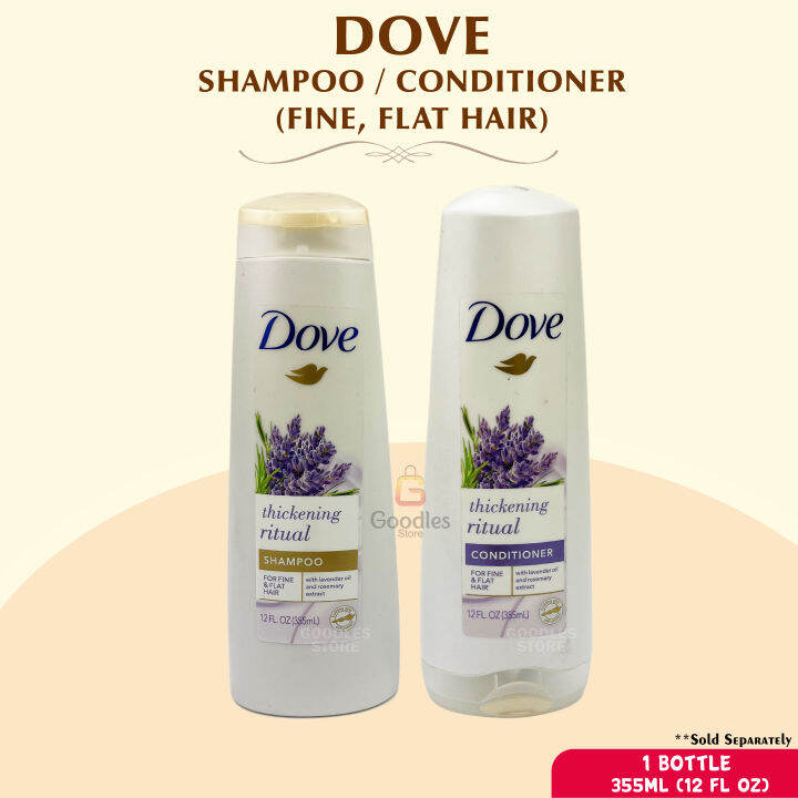 Dove Thickening Ritual Lavender oil and Rosemary Fine Hair Flat Hair ...