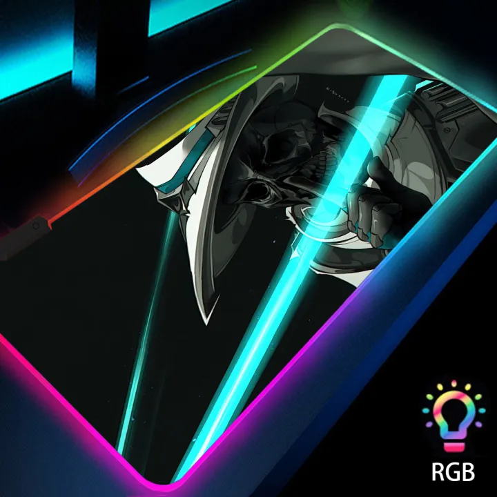 Rgb Computer Mat Large Mouse Pad Valorant Cypher Playmats Game Pc ...