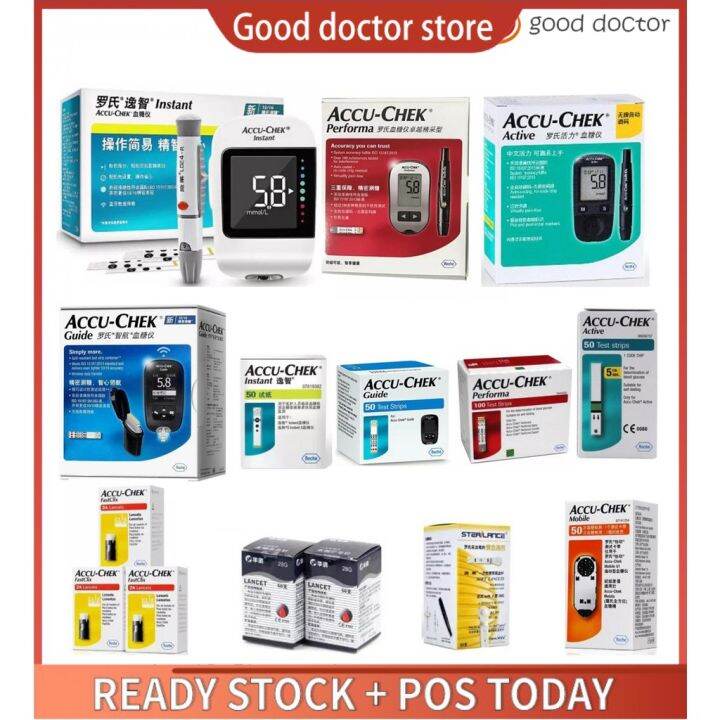 Accu Chek Test Strips , Meter / Performa / Instant / Active / Guide ...