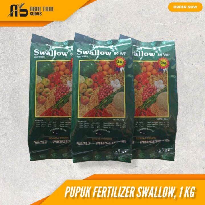 PUPUK FERTILIZER SWALLOW 80 WP 1 KG SULPHUR 85% | Lazada Indonesia