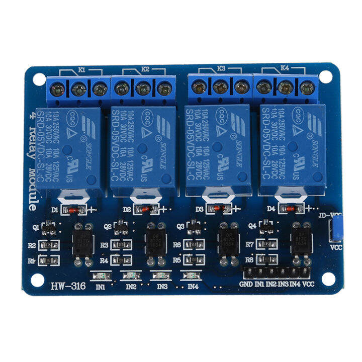 4 Channel 5V Relay Module for Arduino TTL-Logik | Lazada.co.th