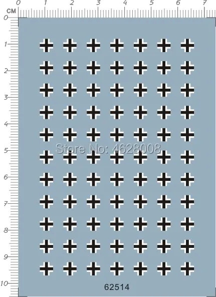 Super Detail Up 1/72 WWII German Military Tank Markings Model Kit Water ...