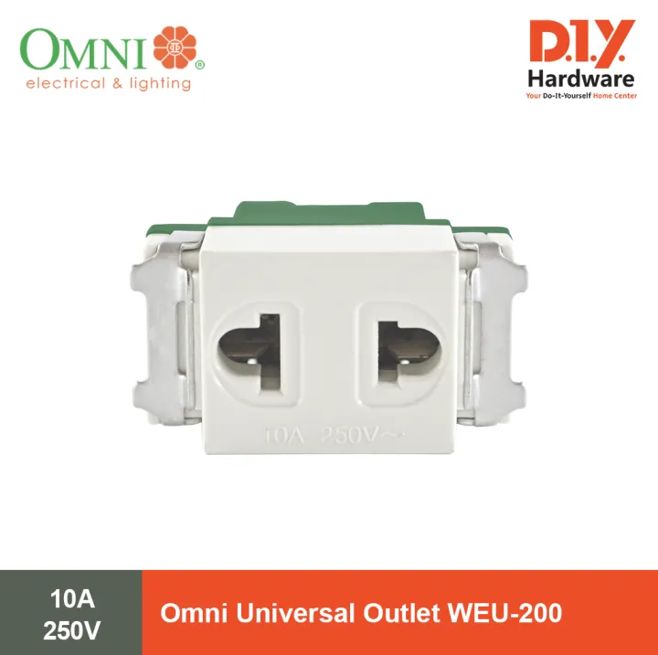 Omni Universal Outlet 10A 250V WEU-200 | Lazada PH
