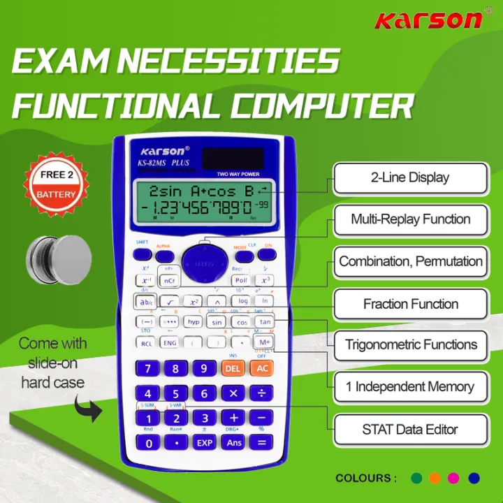 240 function sciencetific calculator for student big and clear display ...