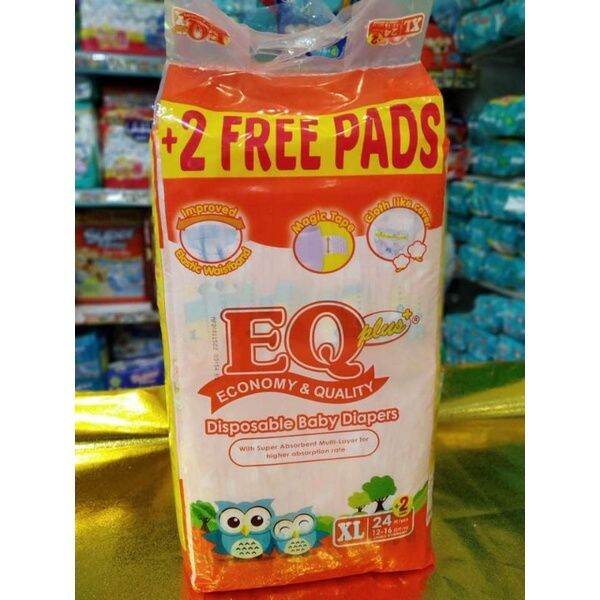 EQ Plus Baby Diaper XLarge 24pcs | Lazada PH