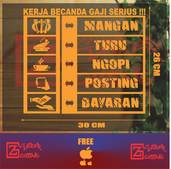 Stiker Mobil Cutting Kata Lucu Mangan Turu Ngopi Posting Bayaran Truk ... Stiker Mobil Cutting Kata Lucu Mangan Turu Ngopi Posting Bayaran Truk ...