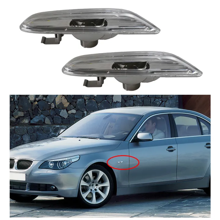 ไฟสัญญาณเลี้ยวสำหรับ BMW 5-Series E60,ไฟสัญญาณเลี้ยวขนาด2004 ~ 2010ไฟ ...
