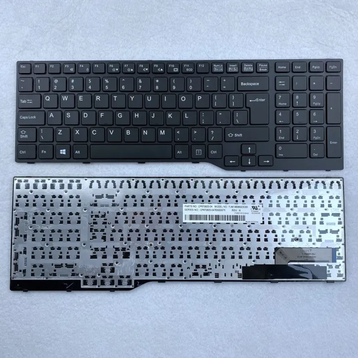US-International Laptop Keyboard For Fujistu E754 Lifebook E557 E753 ...
