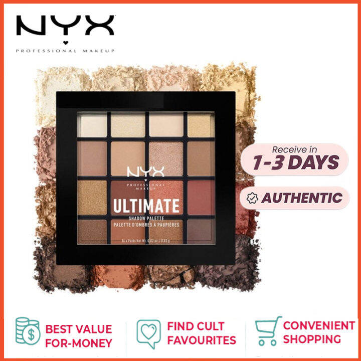 แท้💯% นิกซ์ NYX 16 color Eyeshadow เครื่องสำอาง NYX พาเลทอายแชโดว์ 16 สีตกแต่งดวงต | Lazada.co.th