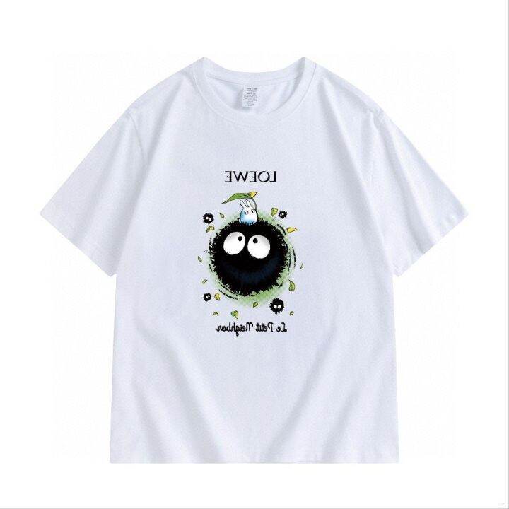 เสื้อยืด Loewe Luo Ywei ใหม่2022ใหม่ฤดูใบไม้ผลิและฤดูร้อน LOEWE Totoro ...