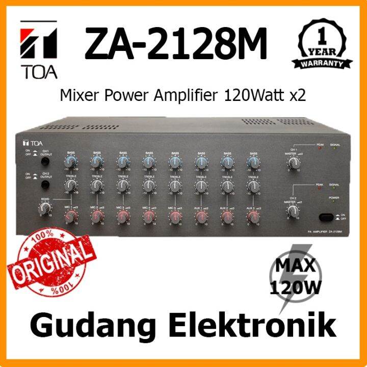 Amplifier TOA ZA-2128M (120watt) 2 channel | Lazada Indonesia