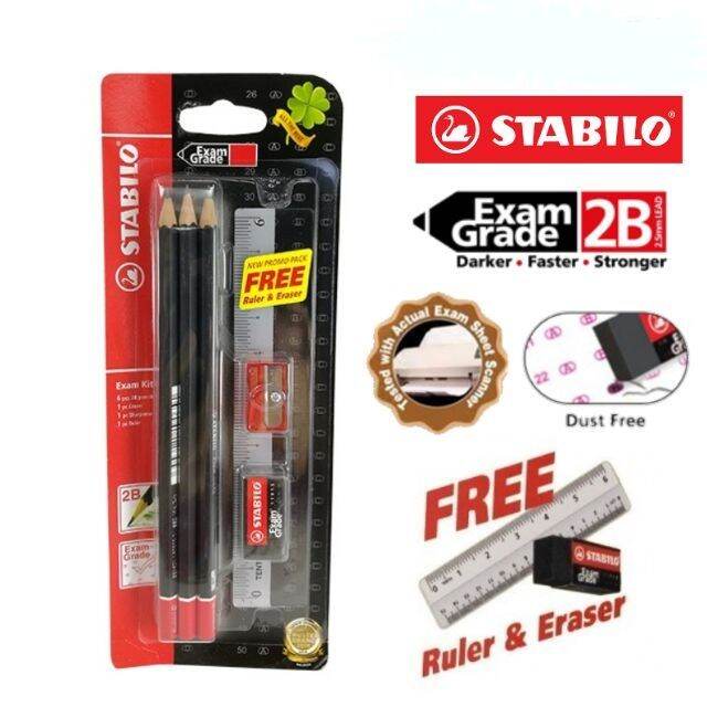 Stabilo Exam Grade 2B Pencil Set | Lazada