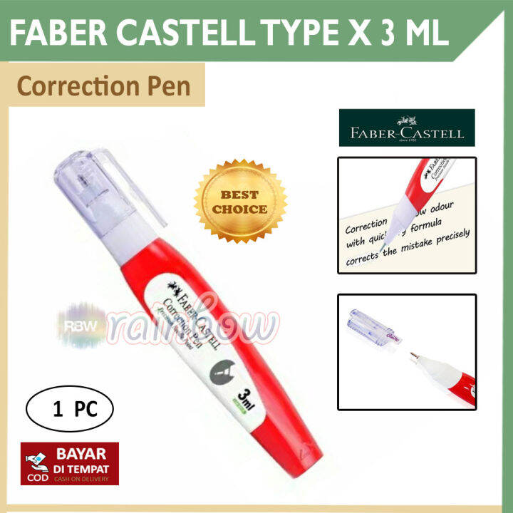 Faber Castell Correction 3ml Pen Type X Faber Castell Tipe Ex Tip X Tip ...