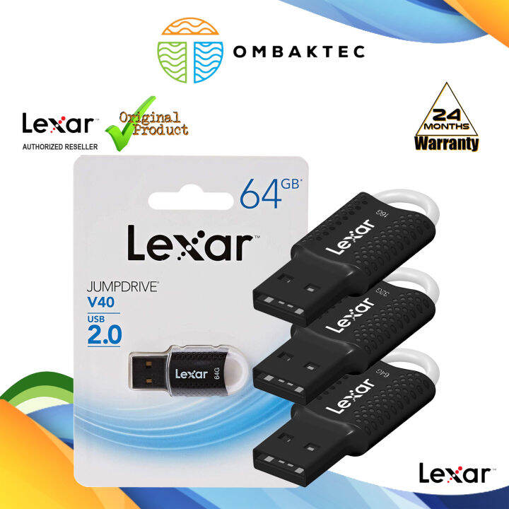 Lexar® JumpDrive® V40 USB Flash Drive (16GB / 32GB / 64GB) | Lazada