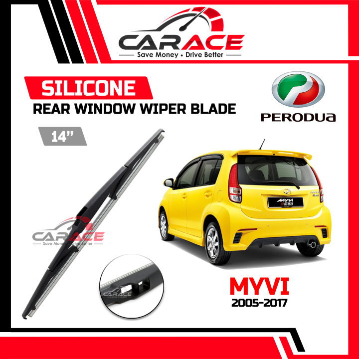 PERODUA MYVI 2005-2017 | 14" Rear Window SILICONE Wiper Blades | Wiper ...