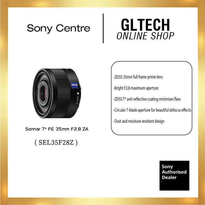 Sony (SEL35F28Z) Sonnar T* FE 35mm F2.8 ZA | Lazada