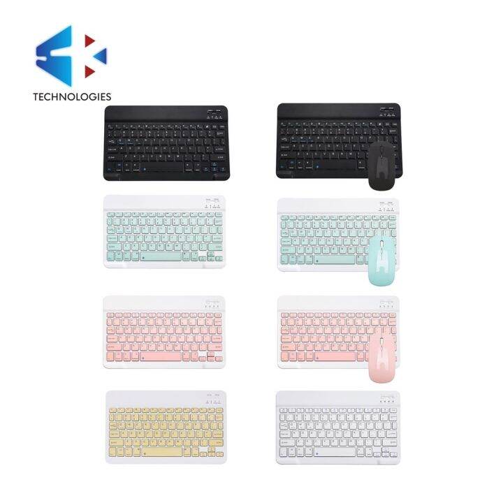 10 inch Slim Portable Mini Wireless Bluetooth Keyboard | Lazada PH