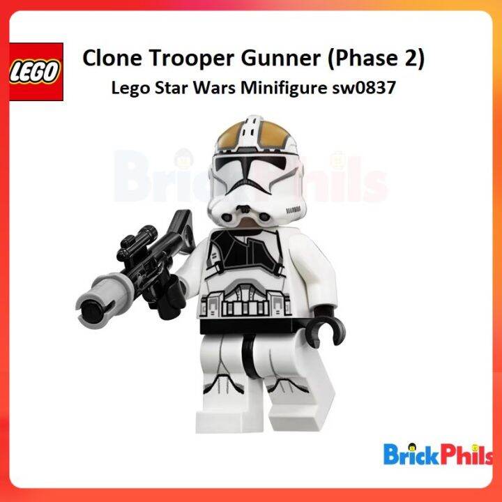 Lego StarWars Minifigure sw0837 Clone Trooper Gunner (Phase 2) | Lazada PH