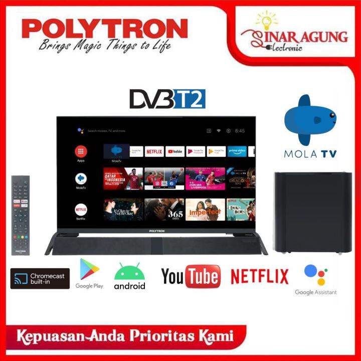 POLYTRON SMART ANDROID DIGITAL TV 32INCH PLD 32BAG9953 + SOUND BAR ...