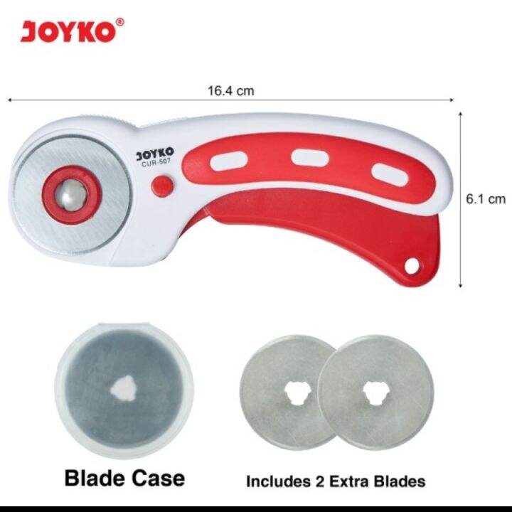 Rotary Cutter JOYKO 45mm CUR507/Cutter Putar/Pemotong Kertas | Lazada ...
