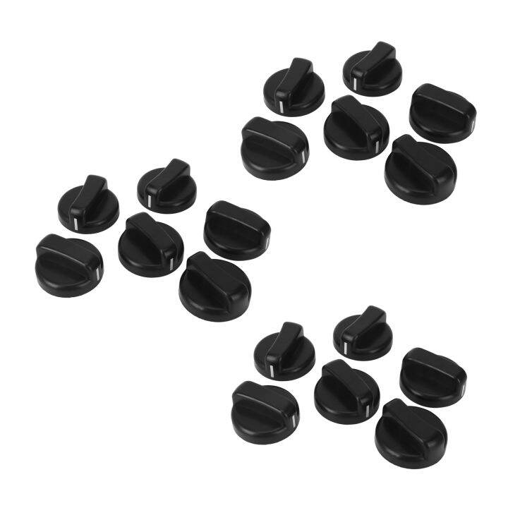 [COD][Free shipping] 6 PCS Kitchen Black Plastic Gas Stove Cooker Control Knobs | Lazada PH