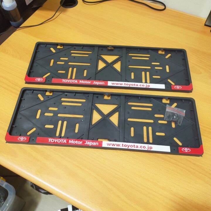 Frame Plat Nomor 46 cm Slim Tatakan Plat Nomor Slim - TOYOTA | Lazada ...