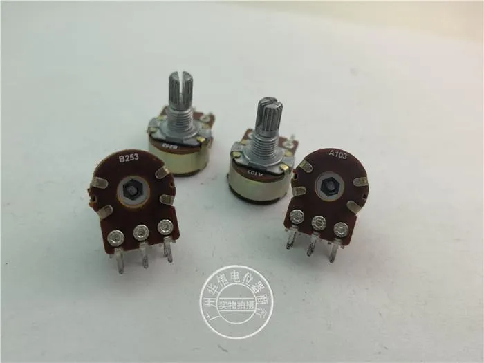 ⚙ Difeng 148 type double potentiometer B25K B253 A10K handle length ...