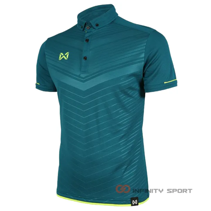 WARRIX เสื้อโปโล LA VIDA WA-3318 ฟ้าทะเล-เขียวสะท้อนแสง IG ( WA 3318N ) | Lazada.co.th