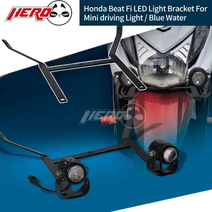 Honda Beat Fi LED Light Bracket For Mini Driving Light Blue Water LED ...