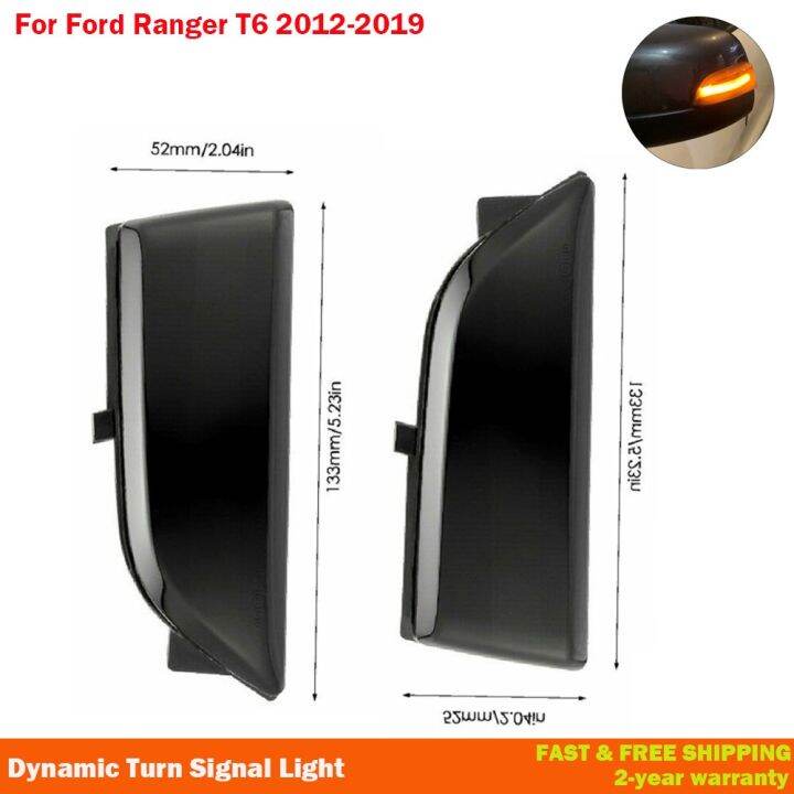 LED Dynamic Turn Signal Light Side For Ford Ranger T6 2012-2019 Raptor ...