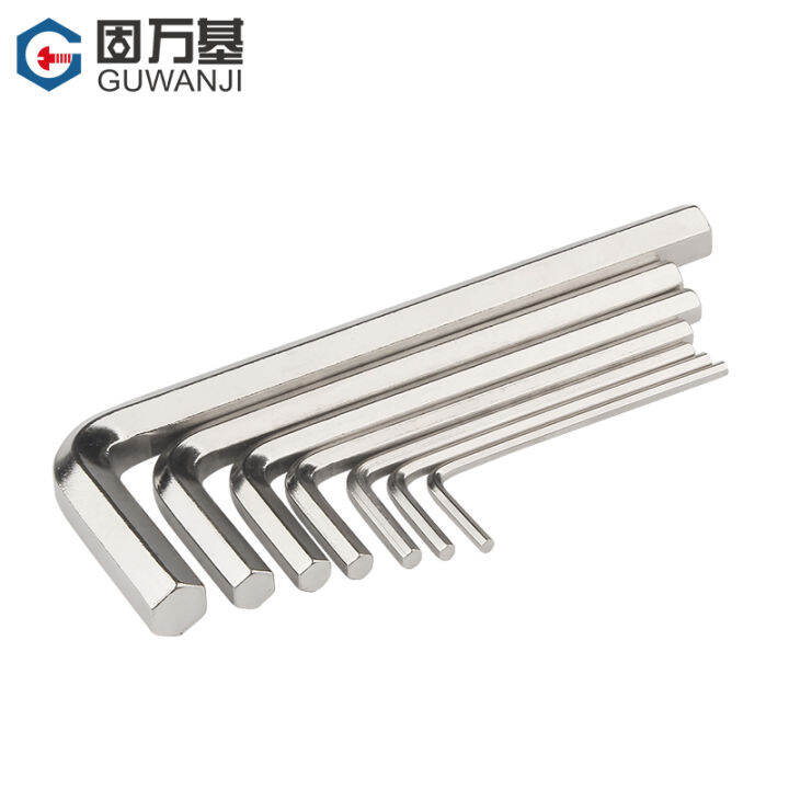 Carbon steel L-shaped Allen key, hexagon square key set, screwdriver 0. ...