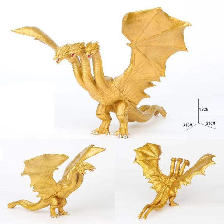 Fastshipment 18cm Godzilla King Ghidorah Gold King of Monsters Three ...
