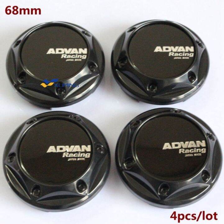 68MM ADVAN Sticker Wheel Center Cap Hub Caps Wheels Cover ADVAN Racing ...