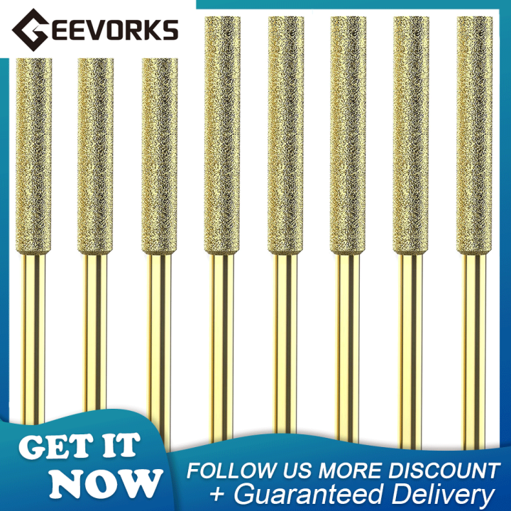 Geevorks เลื่อยยนต์8ชิ้น,เลื่อยยนต์ไทเทเนียมชุบหินลับมีดเพชรไฟล์เลื่อย ...
