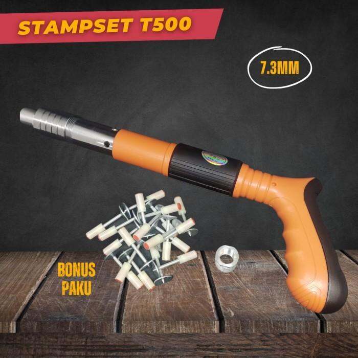 RAMSET GUN T500 ALAT PAKU TEMBAK BETON / BAJA NAIL GUN FASTENING GUN - CAHAYA MEGAH | Lazada ...