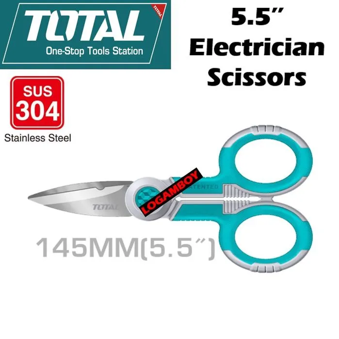 TOTAL ELECTRICIAN SCISSORS PLIERS THT1155871 KERJA ELECTRICAL Stainless ...