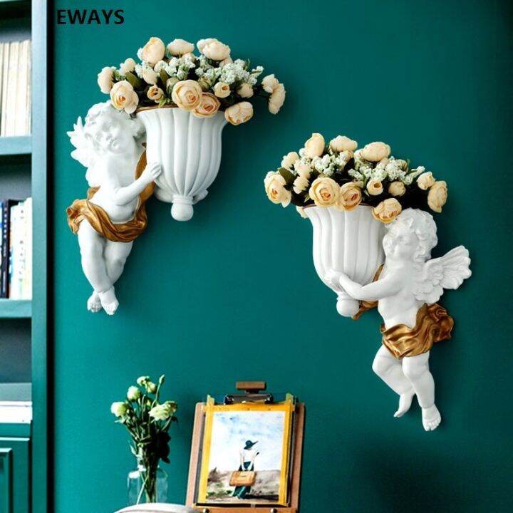 Angel Wall Decoration Vase Living Room Dining Room Wall Background ...