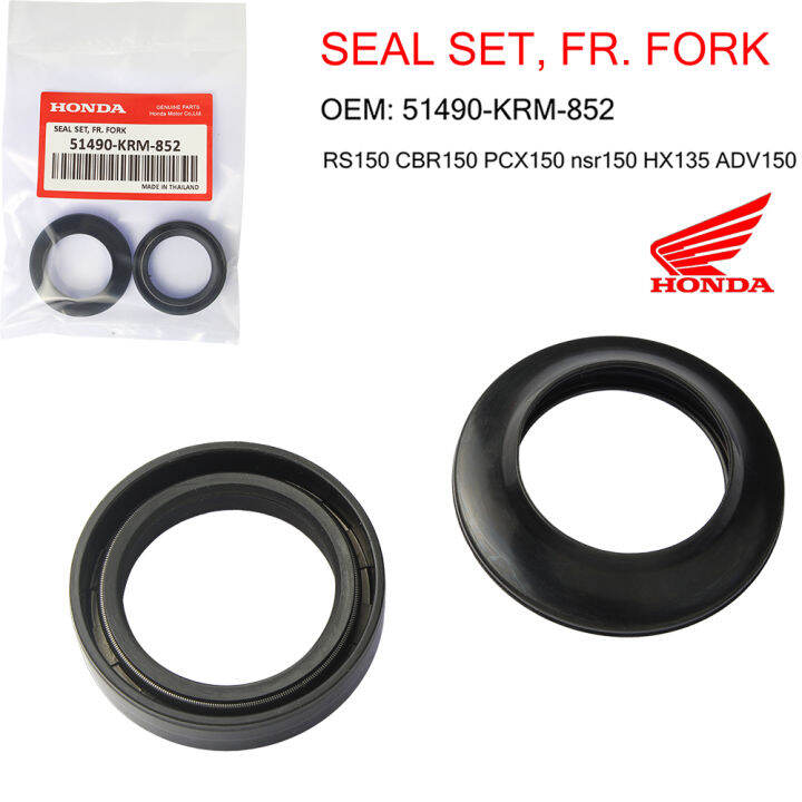Honda Front Fork Oil Seal 51490-KRM-852 XR125/150/Supremo CBR150 ADV PCX150/MSX ST 125 | Lazada PH